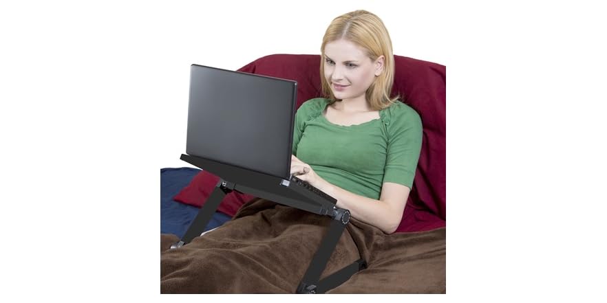WorkEZ Light Laptop Stand Lap Desk Black