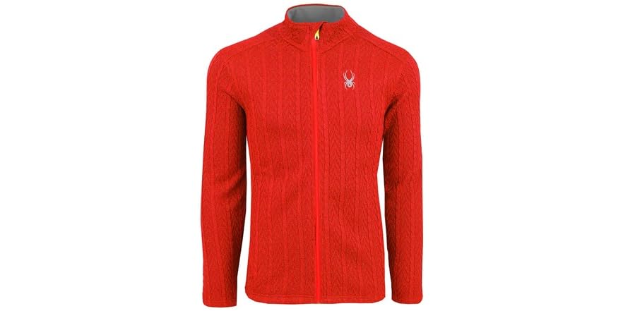 Spyder Men's Full-Zip Chain Knit Jacket