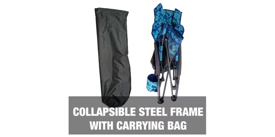 Collapsible Blue Beach Chair