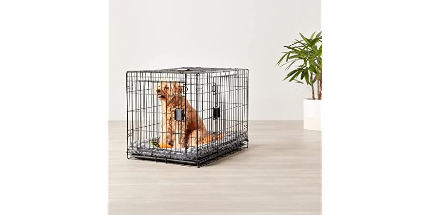 Amazon Basics Foldable Metal Wire Dog Crate