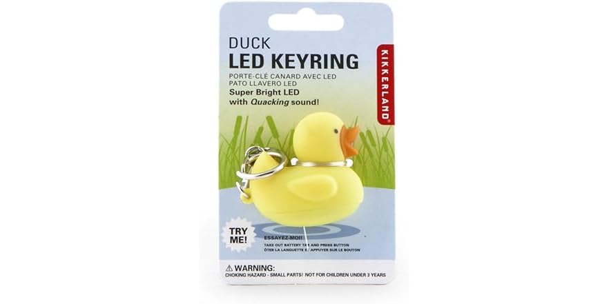 Kikkerland Duck LED Keychain