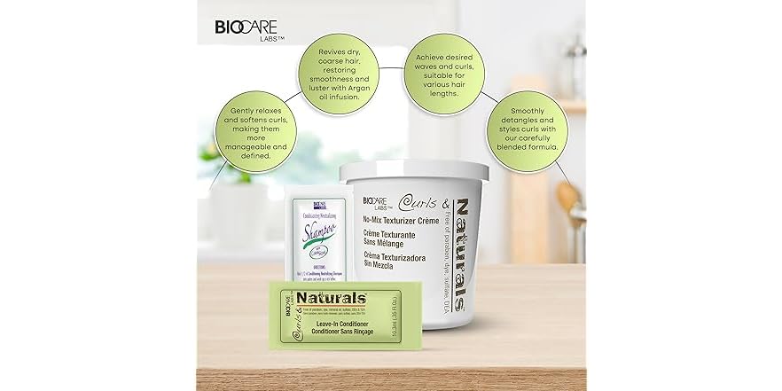 Curls & Naturals Texturizer Hair Softener with Moroccan Argan Oil