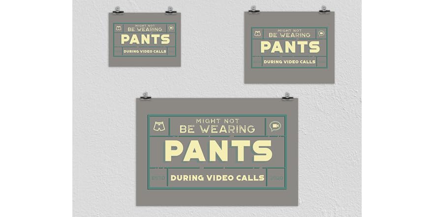 Pants Are Optional Poster