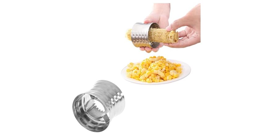 Quick Corn Cob Cutter And Peeling Ring