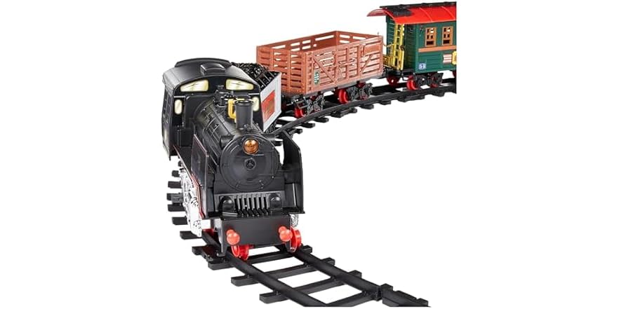 Amazon Basics Remote Control Steam Engine Hobby Train Set