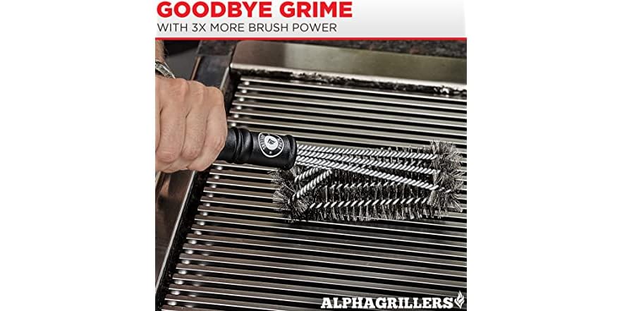 Alpha Grillers Alpha Grillers BBQ Grill Brush - Wire Gr