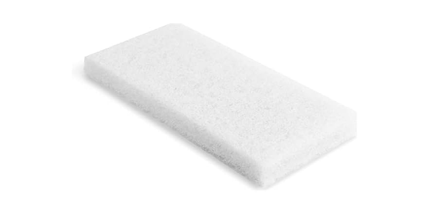 AmazonCommercial White Utility Pad, 4.5"