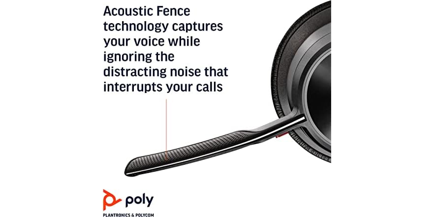 (NEW) Poly Voyager Focus 2 UC Headset with Stand