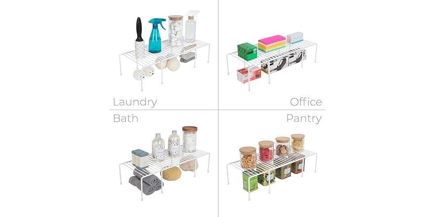 Smart Design Expandable Shelf Rack