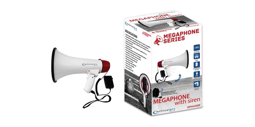 Rechargable Megaphone with Handheld Mic