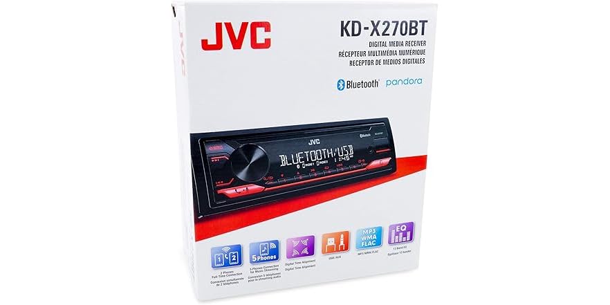 JVC KD-X270BT Bluetooth Car Stereo