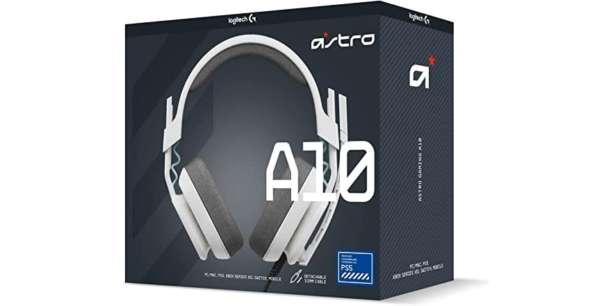 Astro A10 Gaming Headset for Playstation (White)