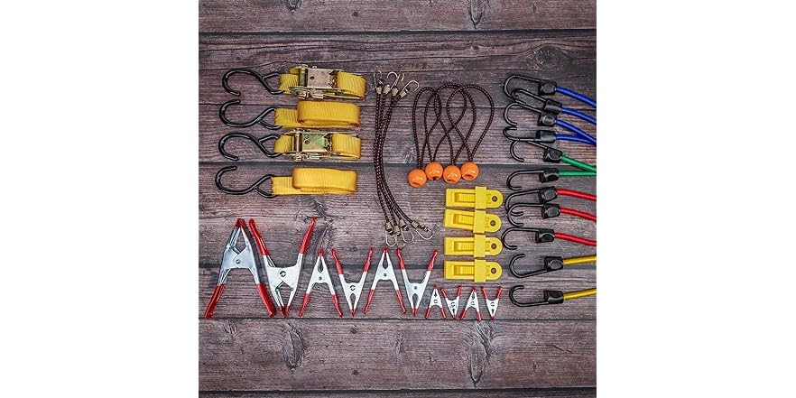 TOOLUXE Bungee Cord Hooks Set