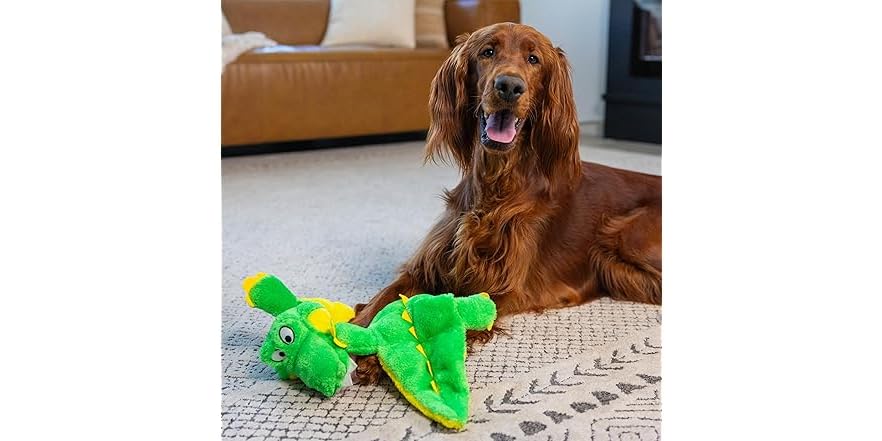 Outward Hound Squeaker Matz Plush Gator Dog Toy, XL 770071