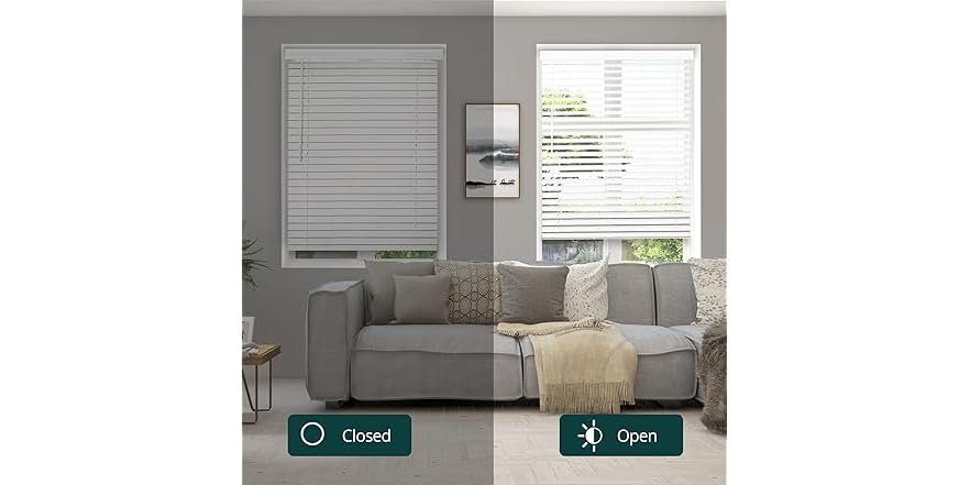 CHICOLOGY Faux Wood Blinds