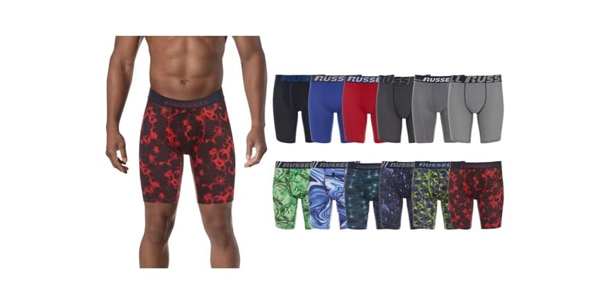 Russell Performance Men's Boxer Briefs 12P