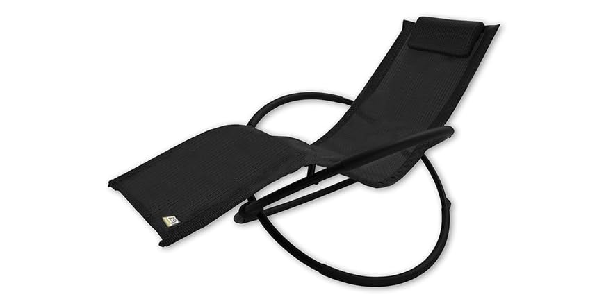 Orbital Rocking Lounger, Black