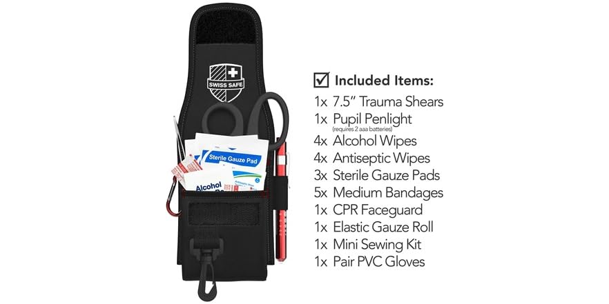Swiss Safe Survival First Aid Kit 22 Piece