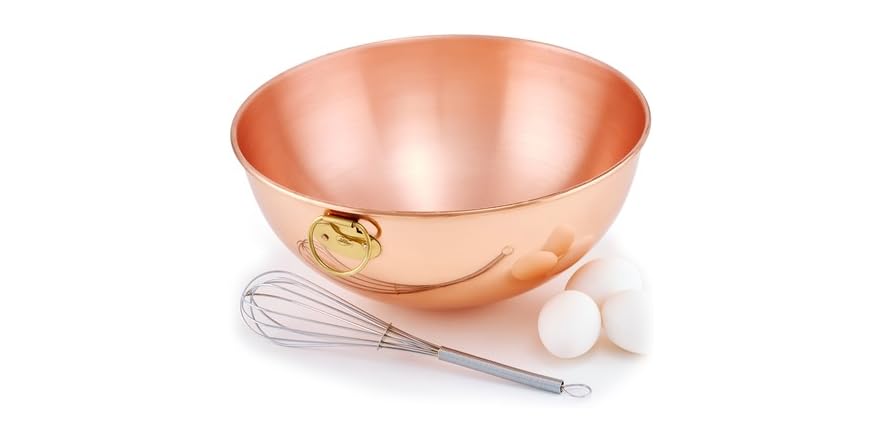 Solid Copper Beating Bowl, 5 Qt.
