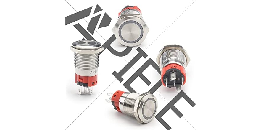 APIELE 16mm Latching Push Button Switch