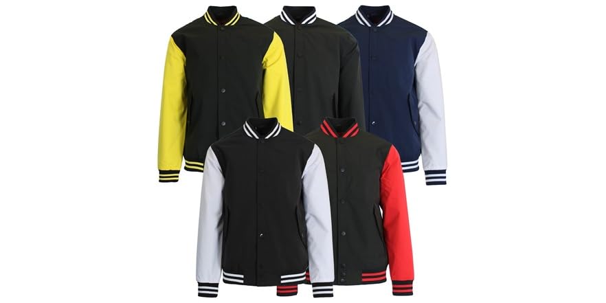 Mens 2PK Lightweight Varsity Jackets