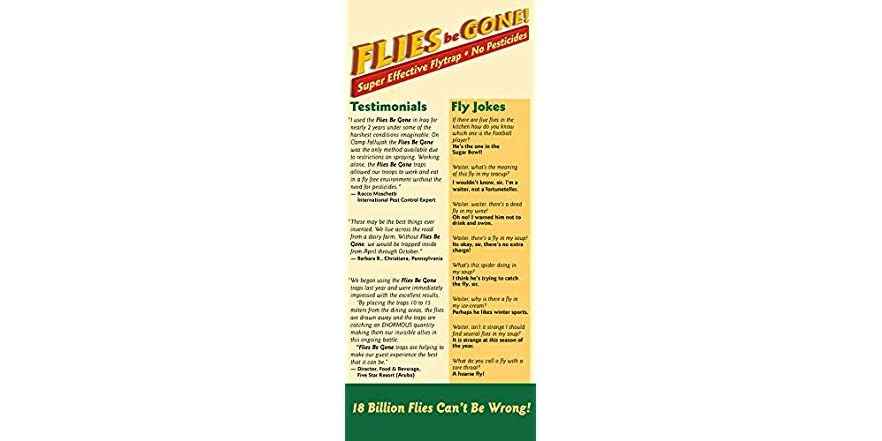 Flies Be Gone Fly Trap