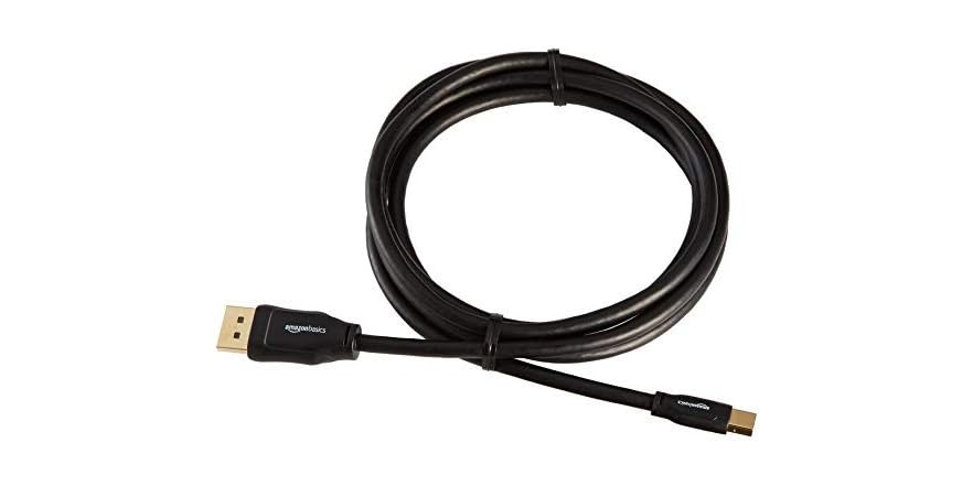AmazonBasics Mini DisplayPort Cable, 6ft