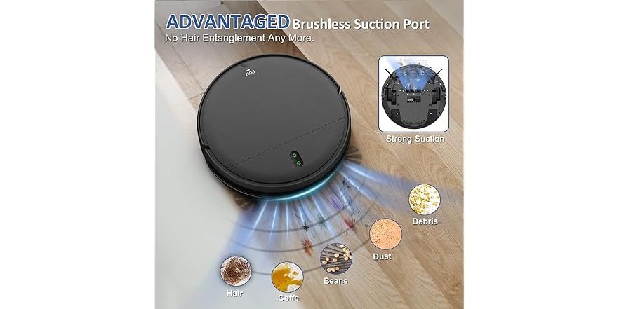 Robot Vacuum and Mop Combo Robotic Vacuum Cleaner with Schedule, 2 in 1 ...