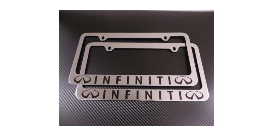 New Infiniti Chrome License Plate Frames