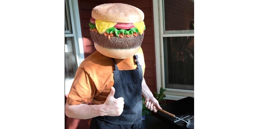 Cheeseburger Head Mask