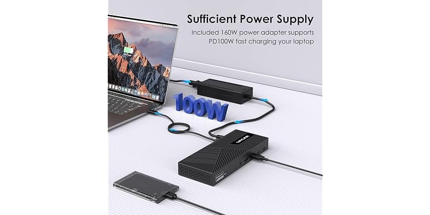 WAVLINK DisplayLink Docking Station Triple Monitor