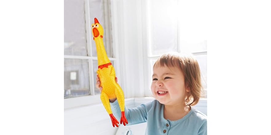 Hilarious Rubber Screaming Chicken Toy