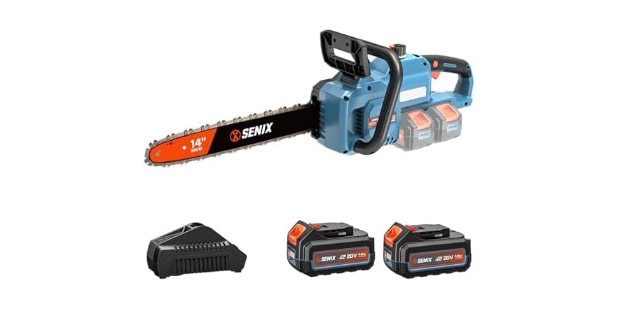 SENIX CSX2-M2 40V 14" Electric Chainsaw, Cordless