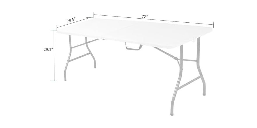 CoscoProducts COSCO Folding Table, Black