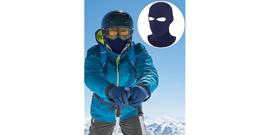 2-Hole Knitted Ski Mask (2 Pack)