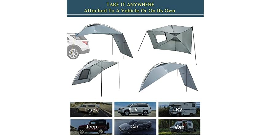 Coastrail Outdoor SUV Tailgate Sun Shade