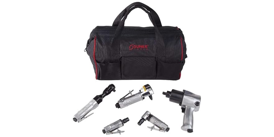Sunex 5-Piece Air Tool Kit with Bag