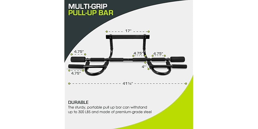 ProsourceFit Multi-Grip Chin-Up/Pull-Up Bar