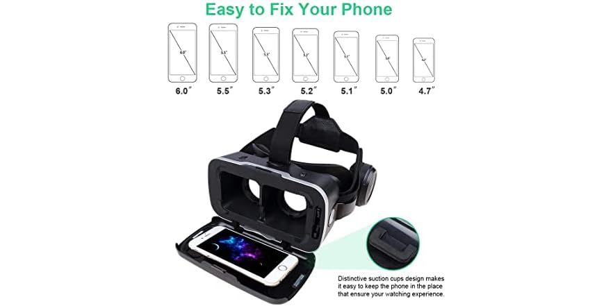 Pansonite VR Headset with Remote Controller