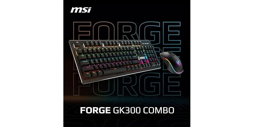 MSI Forge GK300 Combo Gaming Keyboard & Mouse Set