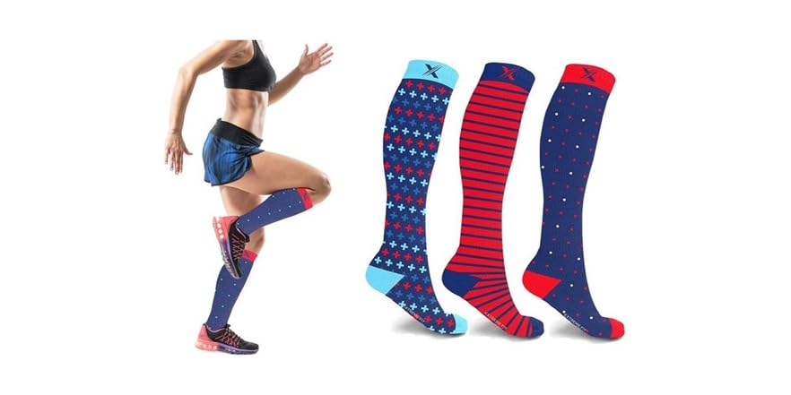 {3 Pairs} Extreme Fit Compression Socks