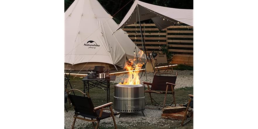 TURBRO 19 Inch Smokeless Fire Pit