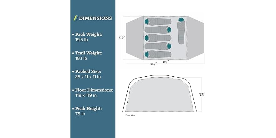 KLYMIT Cross Canyon 6-Person Camping Tent