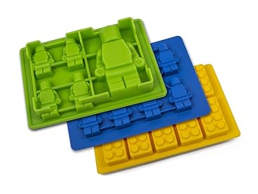Sorbus Silicone LEGO Candy Mold - 3-Pc. Set