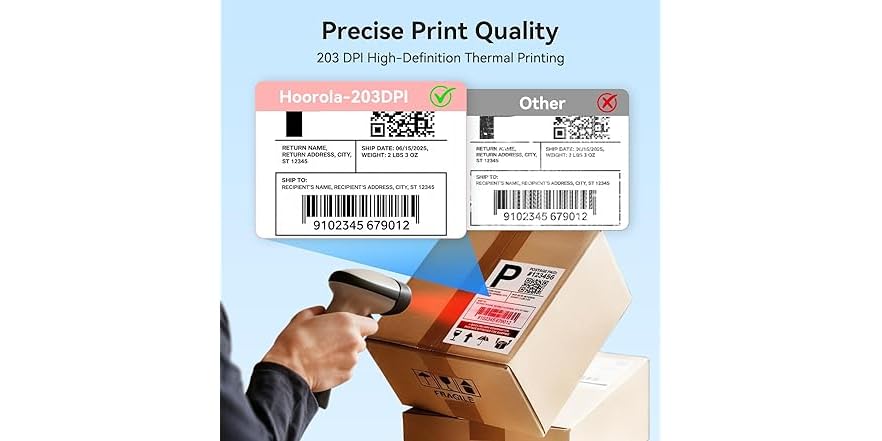 Hoorola Bluetooth Thermal Label Printer