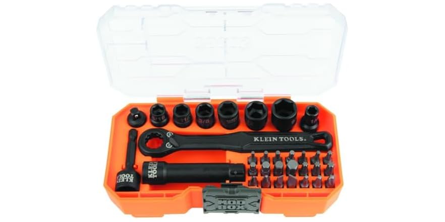 Klein Tools 65300 KNECT 1/4" Drive 32pc Socket Set