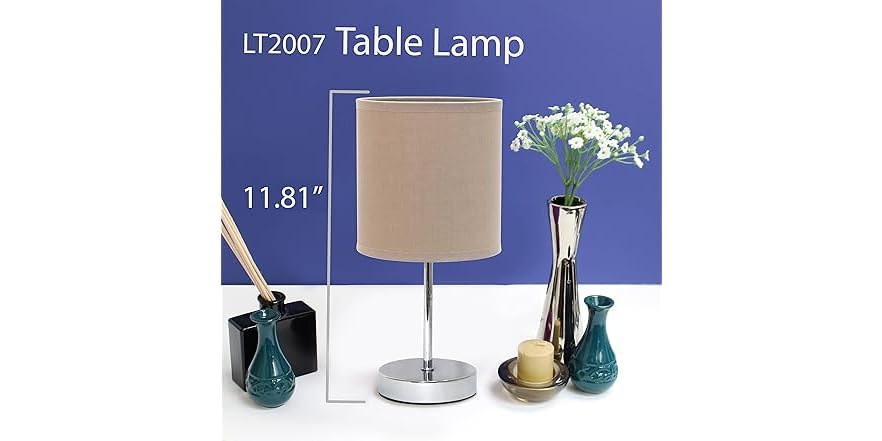 Simple Designs Mini Table Lamp