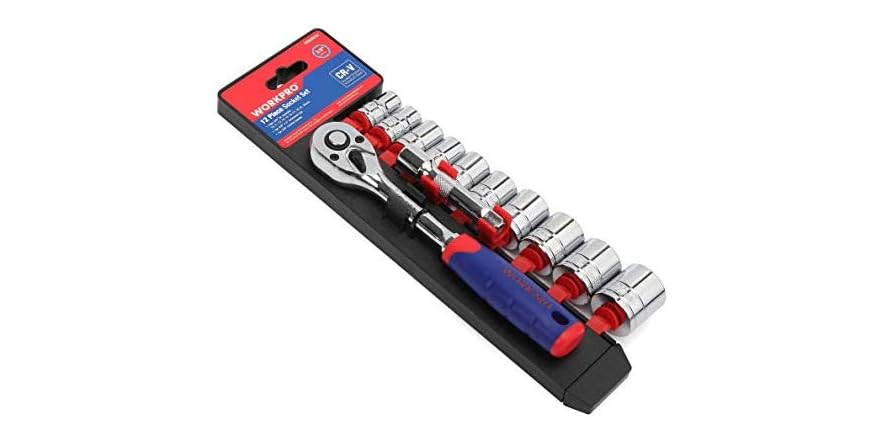 WORKPRO Quick Release Drive Sockets Set