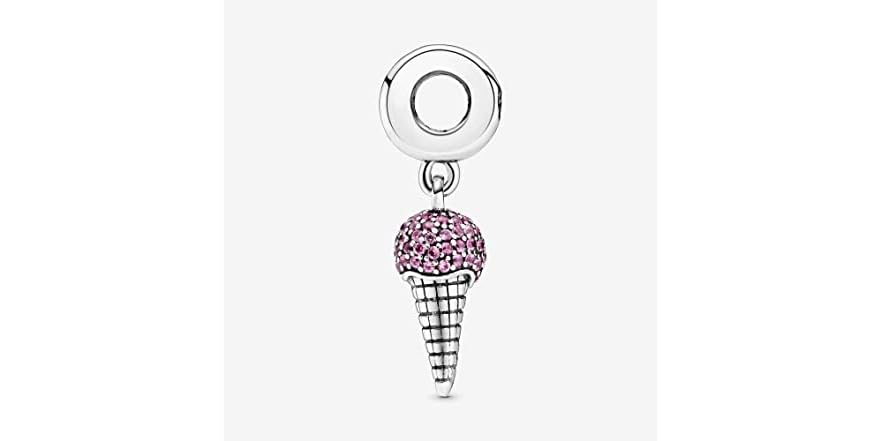 Pandora 798801C01 Pandora Pave Ice Cream Cone, Pink Sapp (Open Box)