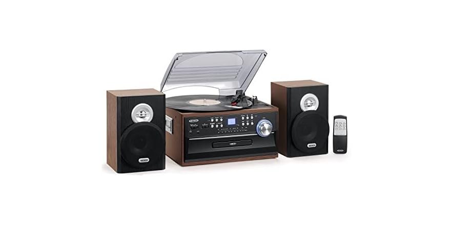 Jensen 3-Speed Turntable Music System